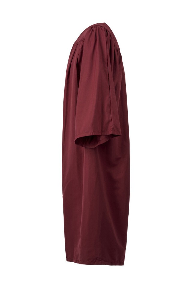 Choir Robe Burgundy Gown Mens Priest Preacher Clergy Flat Pleat ...