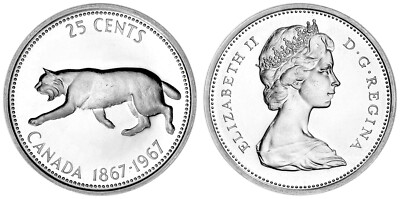 1967 25C Canada Silver Quarter Dollar | eBay