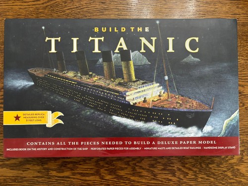 NEW Build the Titanic Model Ship Building Kit, Deluxe Paper Model, 2 ...