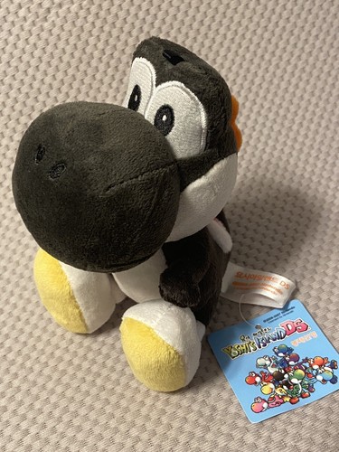 KPS Sanei Mario Yoshi’s Island DS 5” Black Yoshi Plush Toy 2009 | eBay
