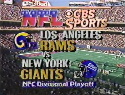 1989 NFC Playoffs - Los Angeles Rams at New York Giants DVD Classic | eBay