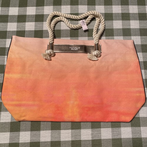 Victoria's Secret Bombshell Sundrenched Cotton Canvas Tote Carry All ...