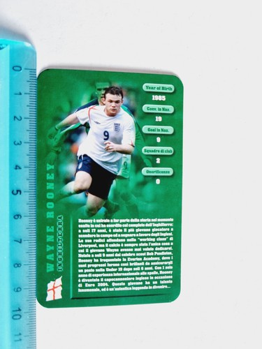Wayne Rooney England Card Rare Card Top Trumps Hasbro Years 2000 ...
