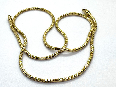 Designer 18k unique rounded box link chain swivel clasp smooth finish ...