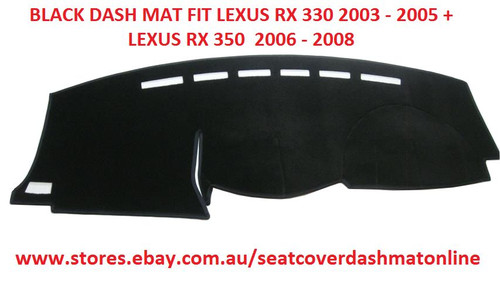 BLACK DASH MAT, DASHMAT, FIT LEXUS RX 330 2003 - 2005+LEXUS RX 350 2006 ...