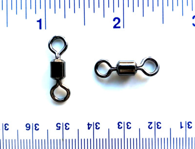 100 GT Super Strong Black Rolling Power Fishing Swivels Size 1/0 - 135 ...