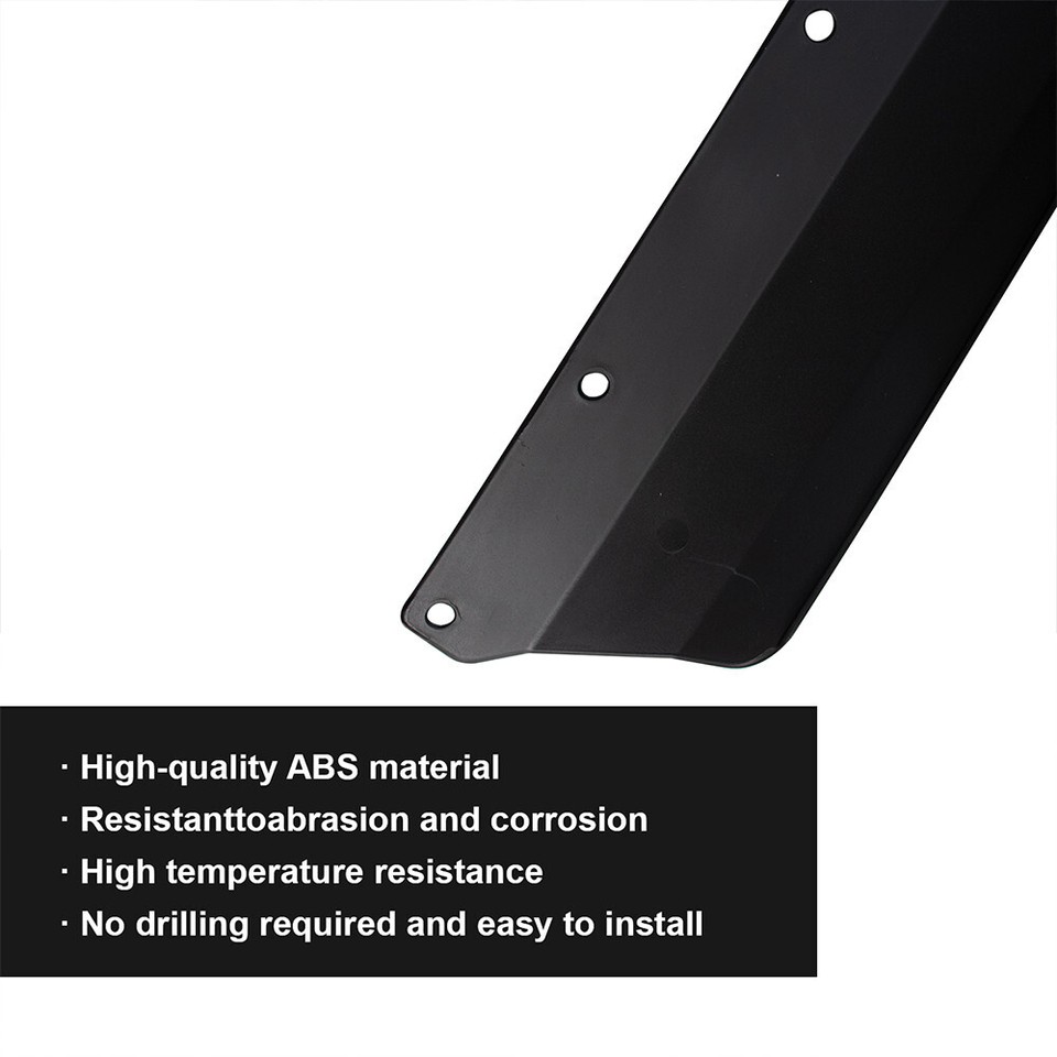 Front & Rear Low Fender Flares Extensions Set For 2019-2024 Jeep ...