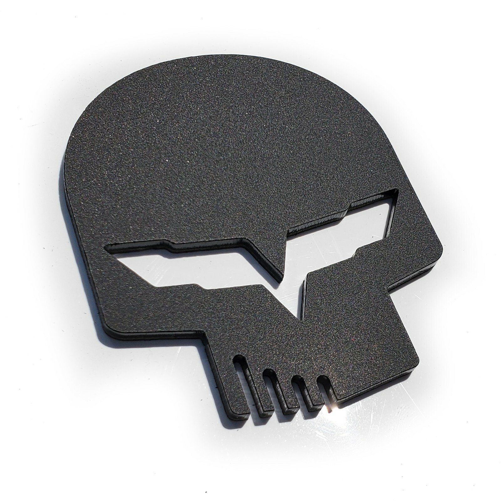 1 Matte Black Vette JAKE Skull fits Chevy Corvette Racing Emblems ...
