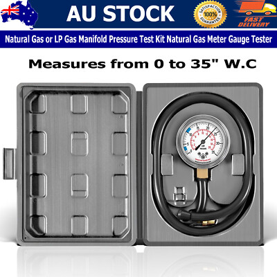 Natural Gas or LP Gas Manifold Pressure Tester Manometer Gas Pressure ...