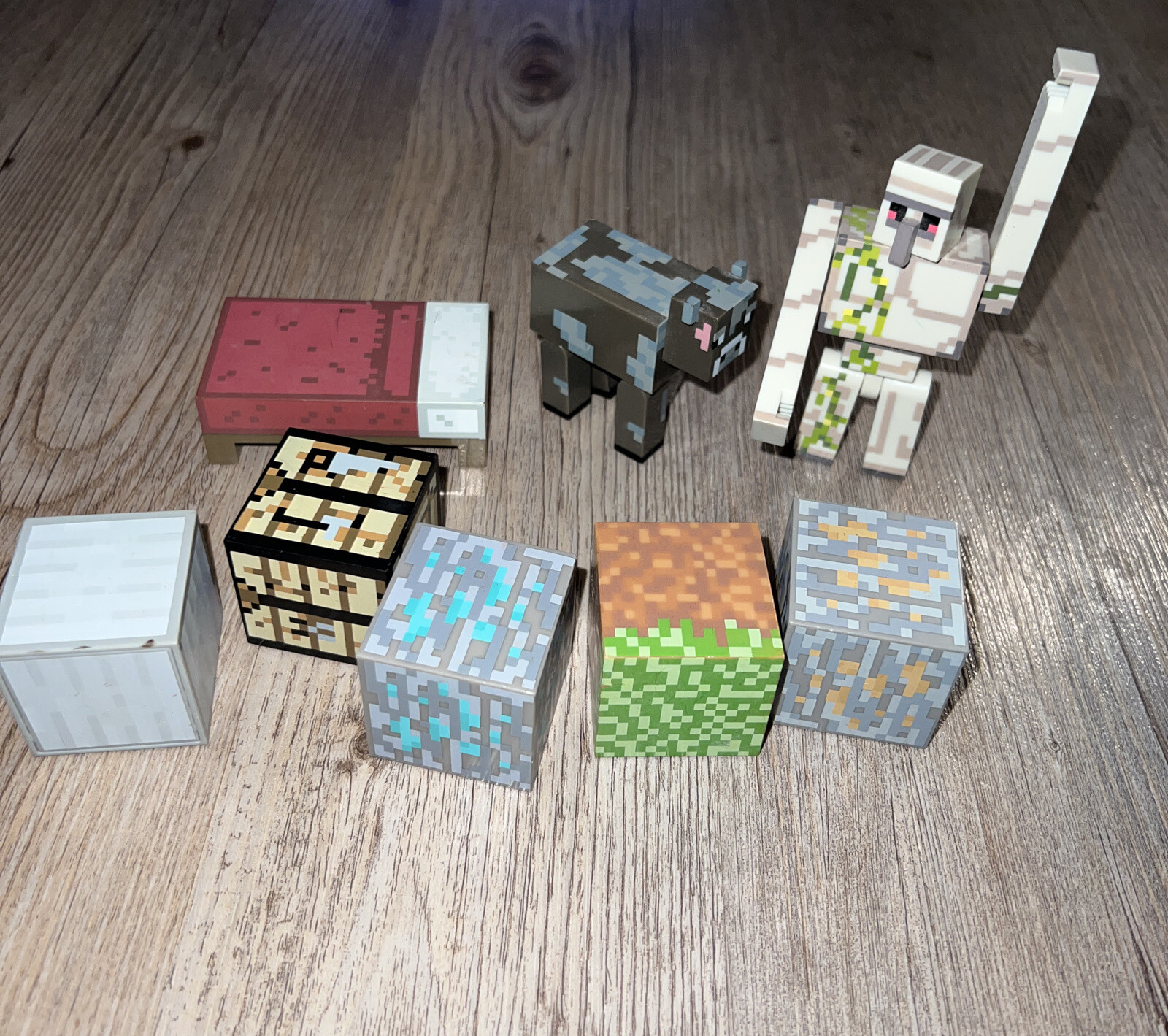 Minecraft Blocks Papercraft Bed