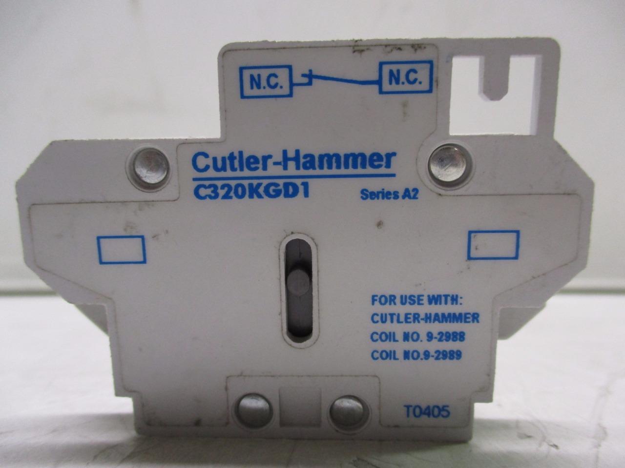 Cutler Hammer C320KGD1 Series A2 Auxiliary Contact (Lot of 3) | eBay