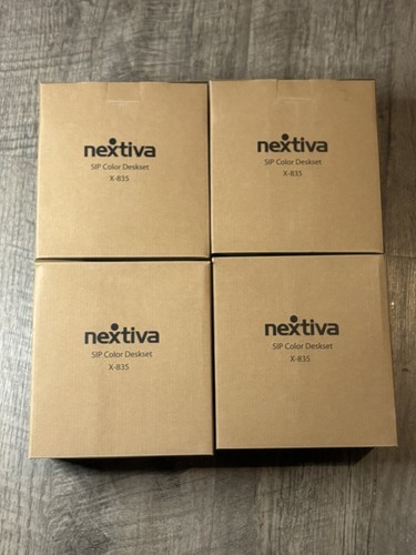 4 Unopened Nextiva X-835 SIP Color Desk Phone VOIP PoE Brand New | eBay