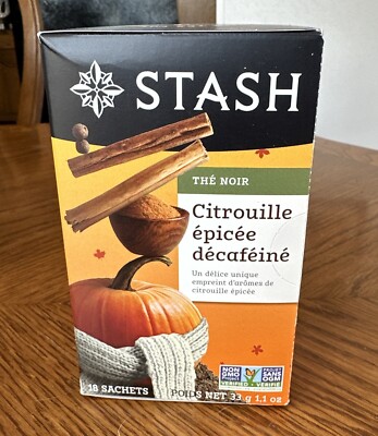 Stash Tea Decaf Pumpkin Spice 18 Bags | eBay