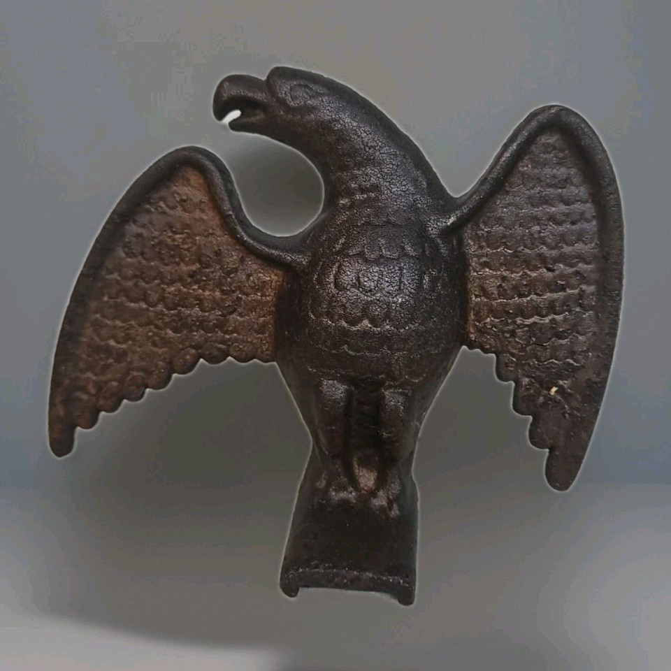 Antique Cast Iron Architectural Eagle Ornament USA / Beautiful Original ...