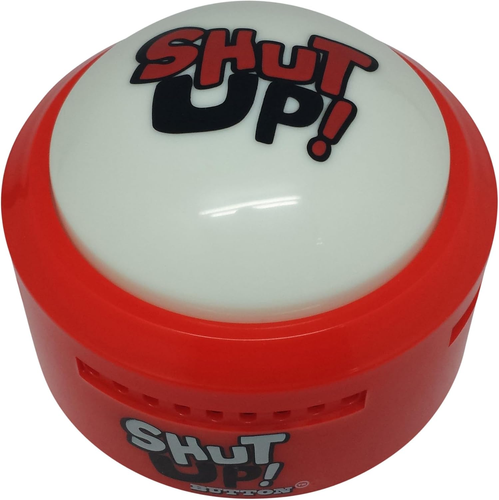 Shut up Button – 12 Funny Shut up Sayings – Hilarious Talking Toy for ...