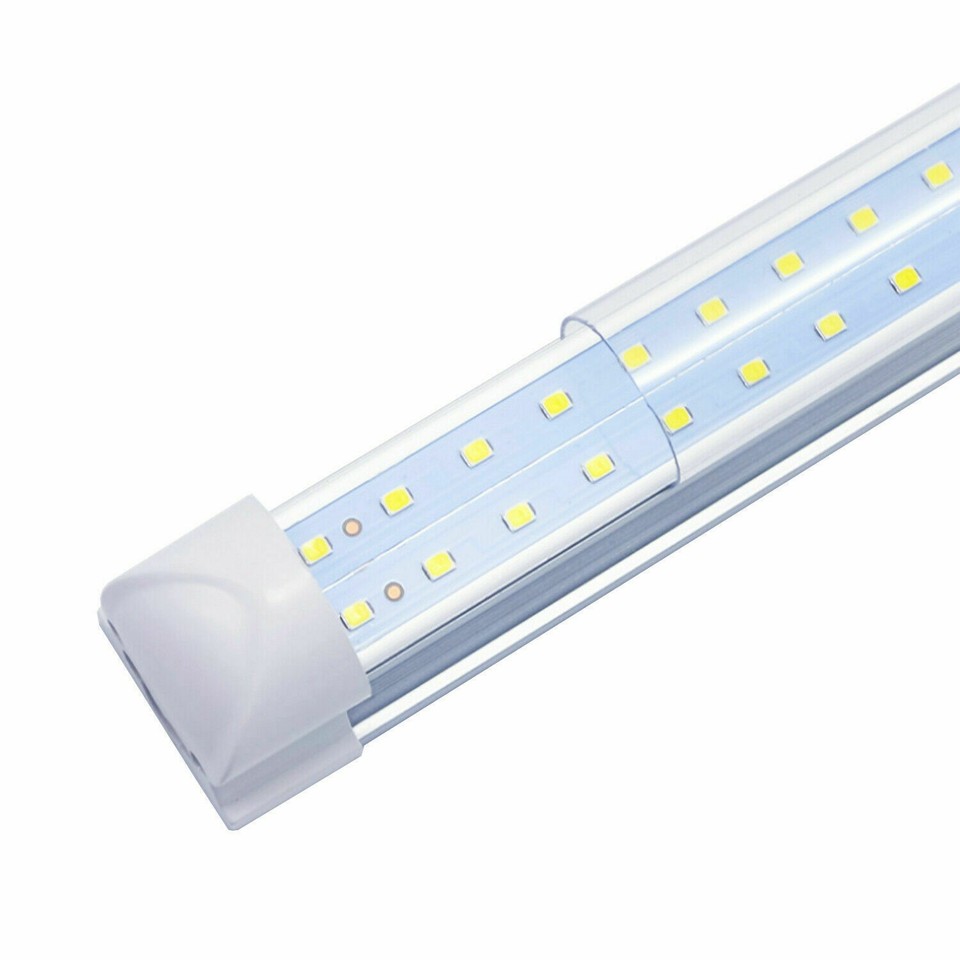 4~48 Pack 6FT 8FT LED Tube Light Fixture T8 Ceiling Shop Light 72W ...