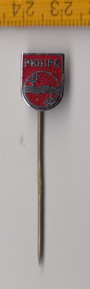 Vintage PHILIPS RADIO TELEVISION LOGO stick pin badge brooch 1960s ...