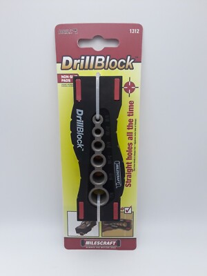 Drill Block - Drill Guide - Drill Straight Holes - Milescraft #1312 ...
