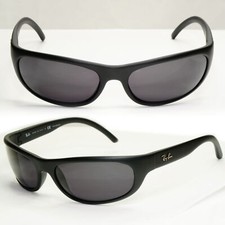 Ray-Ban Mens DESIGNER Sunglasses Black Wrap RB 4052 601 22084 for sale ...