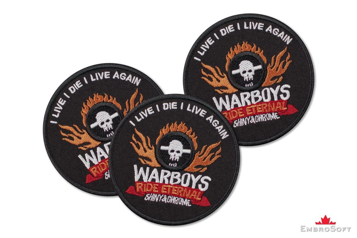 Mad Max Emblem Cult of The V8 Warboys Movie Embroidered Patch Iron On 3 ...