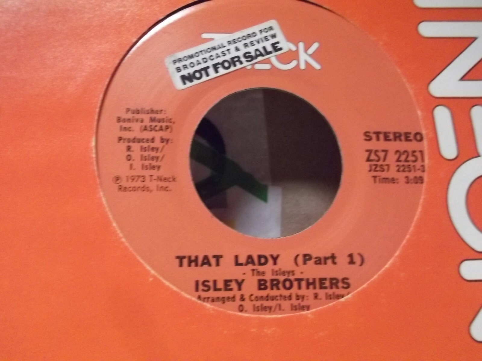 E* PROMO* ISLEY BROTHERS THAT LADY PT. 1 & 2 ON TNECK RECORDS | eBay