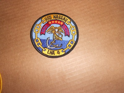 USS NASSAU LHA-4 NAVY MILITARY PRIMA AB MARE PATCH -#11 | eBay