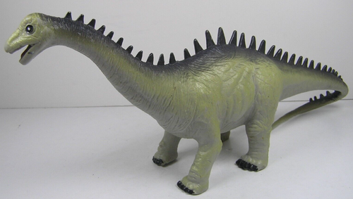 K&M Green Diplodocus 10" Long Hard Plastic Dinosaur Toy Figure 2004 ...