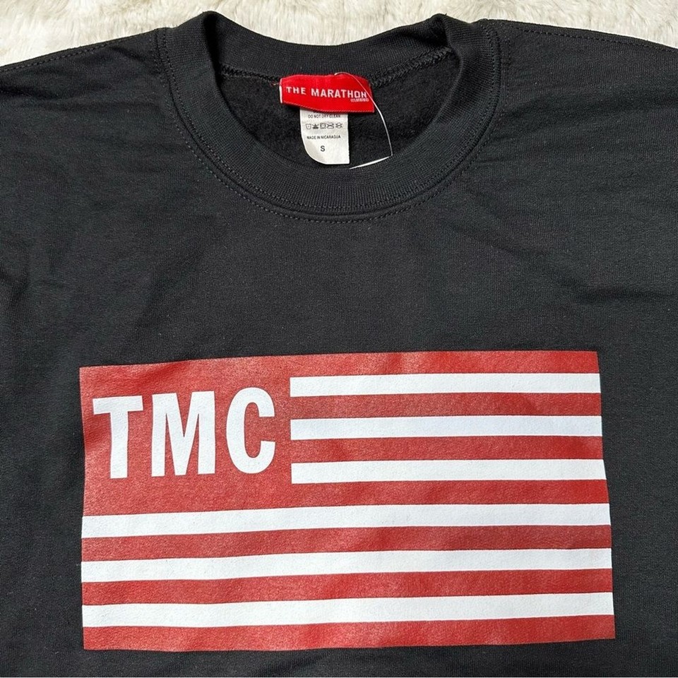 NWT The Marathon Clothing TMC Flag Crewneck Sweatshirt Black Men’s S | eBay