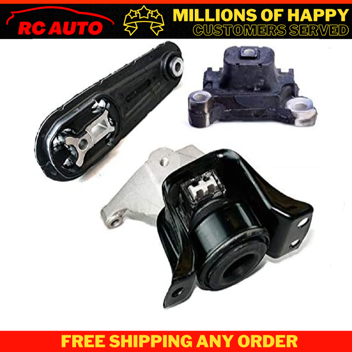Fits 2013-2016 Nissan Juke 1.6L AWD, Engine Motor & Trans Mount Set ...