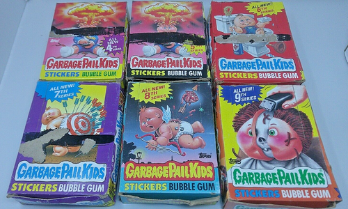Garbage Pail Kids Lot of 6 Empty Boxes - Original Series 4-9 GPK - Box ...