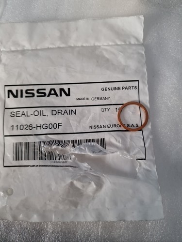 11026HG00F Genuine Nissan SEAL OIL DRAIN PLUG 11026-HG00F | eBay UK