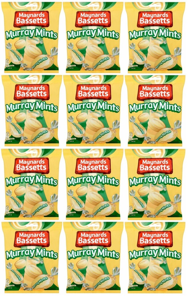 Maynards Bassetts Murray Mints Candy Hard Boiled Sweets 193g 1 - 12 ...
