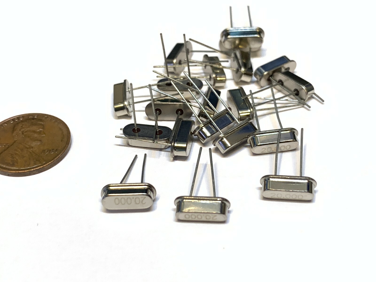20 Pieces Crystal Oscillator HC-49S 20MHz 20.000MHz 20M quartz passive ...