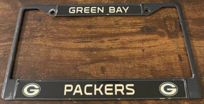 Green Bay Packers Booster License Plate Frame NFL Metal | eBay