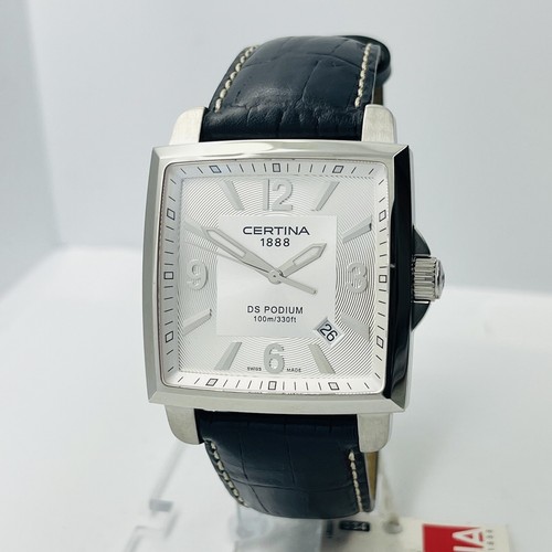 Certina DS Podium Women's 36mm Steel Sapphire Crystal Square Watch ...