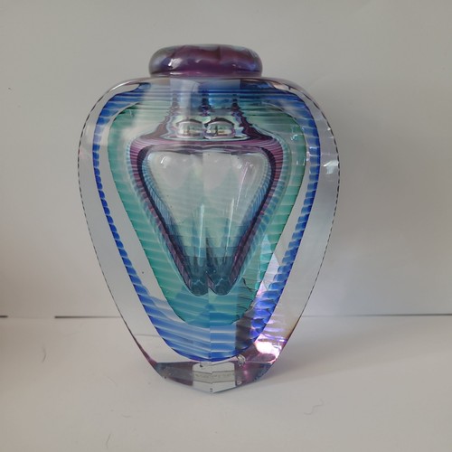 Faceted Kit Karbler & Michael David Glass Perfume Bottle Signed ...