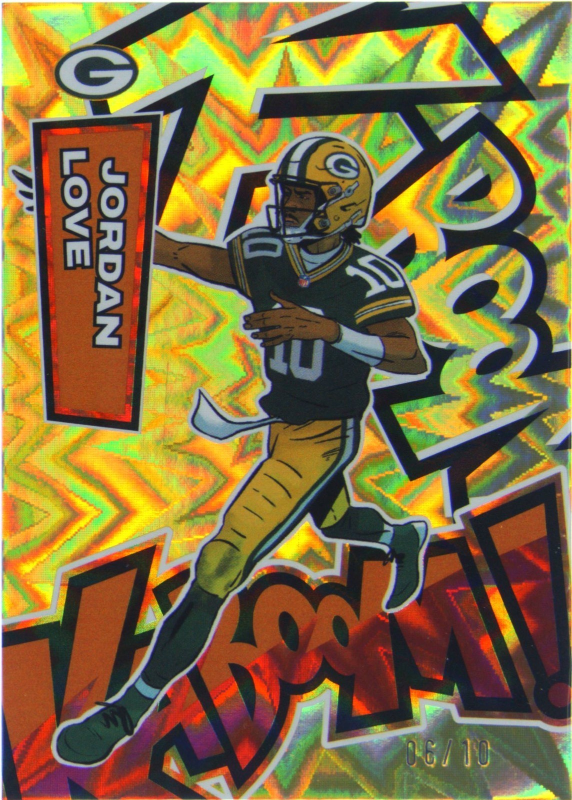 2025 Panini Absolute - Kaboom! Vertical Jordan Love #43 Gold /10 for ...