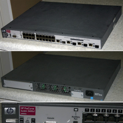 Hp Procurve 3400cl 20x Gigabit ports, 4x Dual Personality ports, J4905A ...