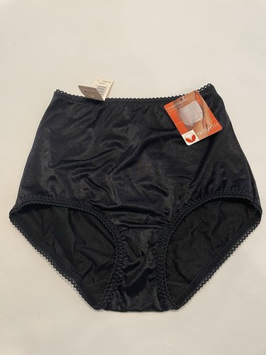 VASSARETTE M/6 Black Undershapers Light Control Brief Underwear Panties ...