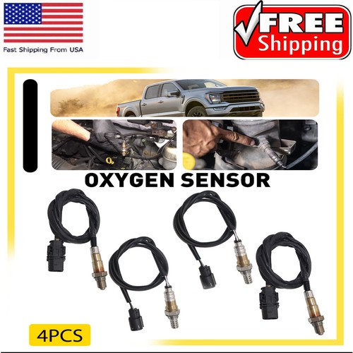 Set of 4 Oxygen Sensor O2 REPLACEMENTS For Ford F150 Pickup V8 5.0L 6 ...