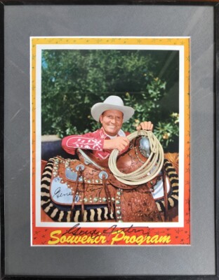 Gene Autry- Color Framed Signed Photograph | eBay