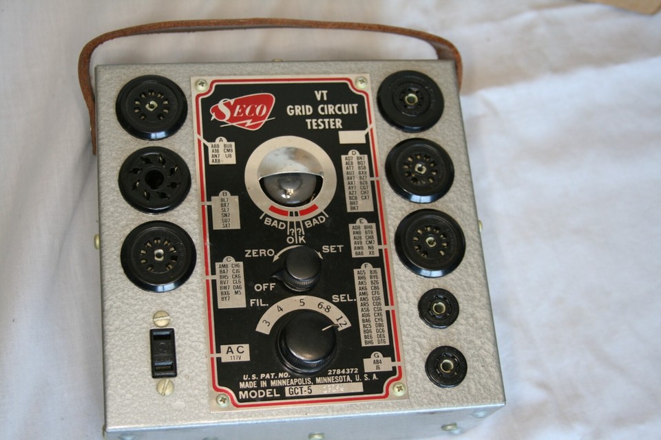 Vintage Seco GCT-5 VT Grid Circuit Tester w/Eye Vacuum Tube - Super ...
