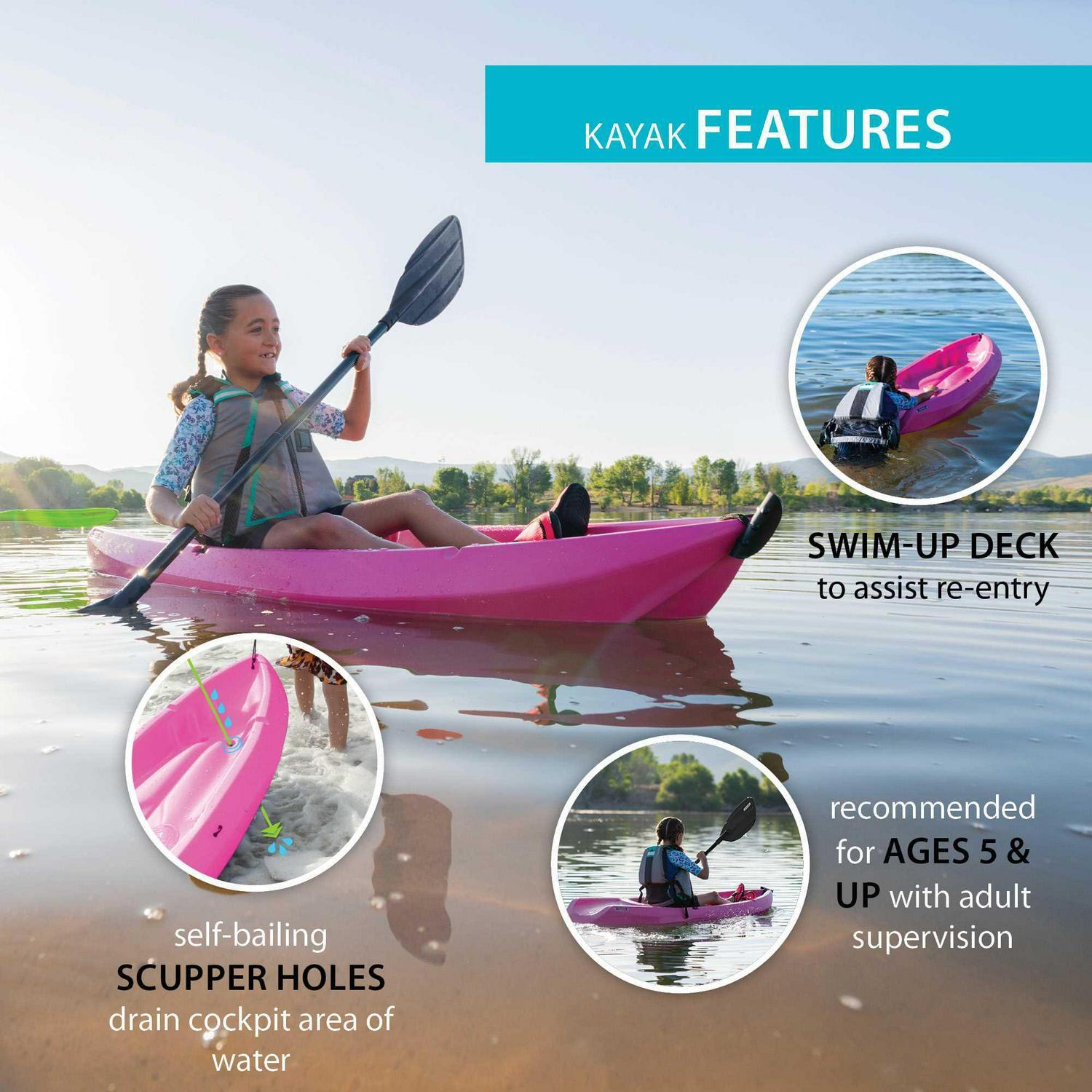 Lifetime 90098 Wave Youth 6' Solo Kayak - Pink for sale online | eBay