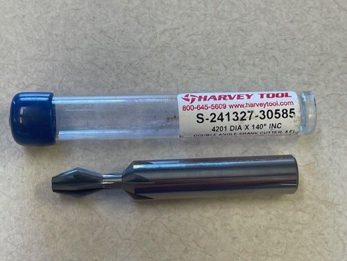 Harvey Tool S-241327-30585 .4201 Dia x 140 Degree Double Angle Shank ...
