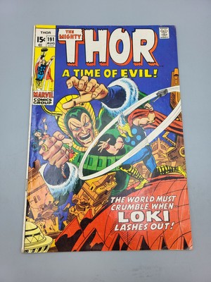 The Mighty Thor Vol 1 #191 May 1971 A Time Of Evil By Stan Lee Marvel ...