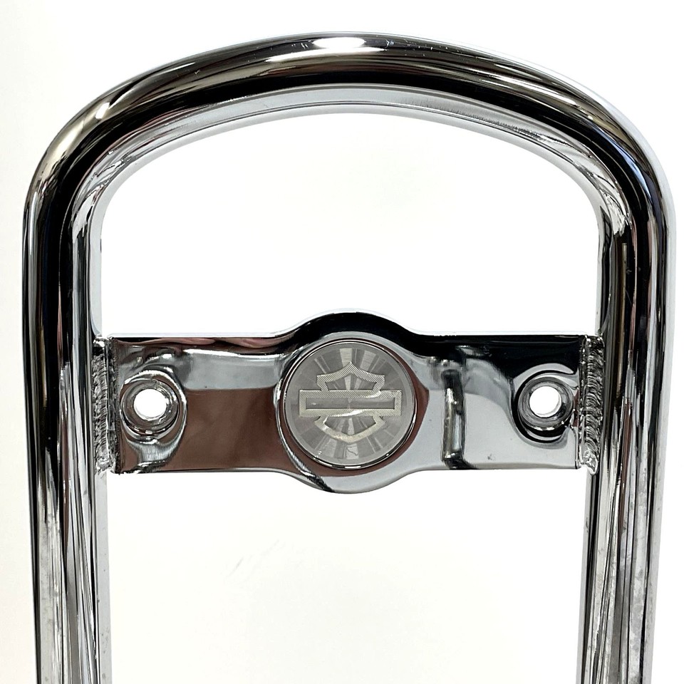 NEW Genuine Harley 1-1/8" Bar & Shield Logo Medallion Backrest Emblem ...