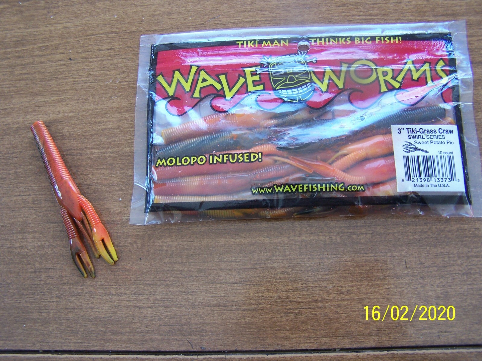 Wave Worms 3" Tikki Grass Craw | eBay