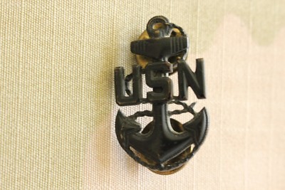 USN US NAVY ALL RATES E-7 CPO 8 POINT COVER BADGE DEVICE SUBDUED SIZE ...