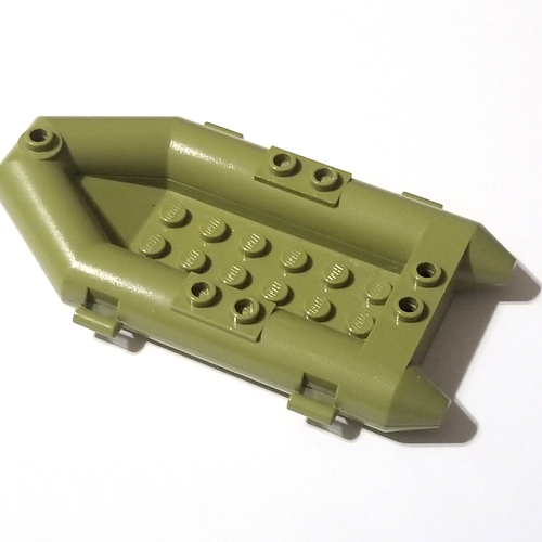 LEGO Rubber Raft Inflatable Dinghy Life Boat Olive Green Part 30086 | eBay