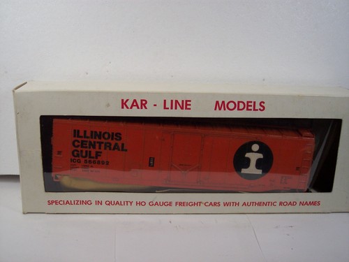 HO ATHEARN KAR-LINE 50' BOX CAR ILLINOIS CENTRAL GULF NEW KIT | eBay
